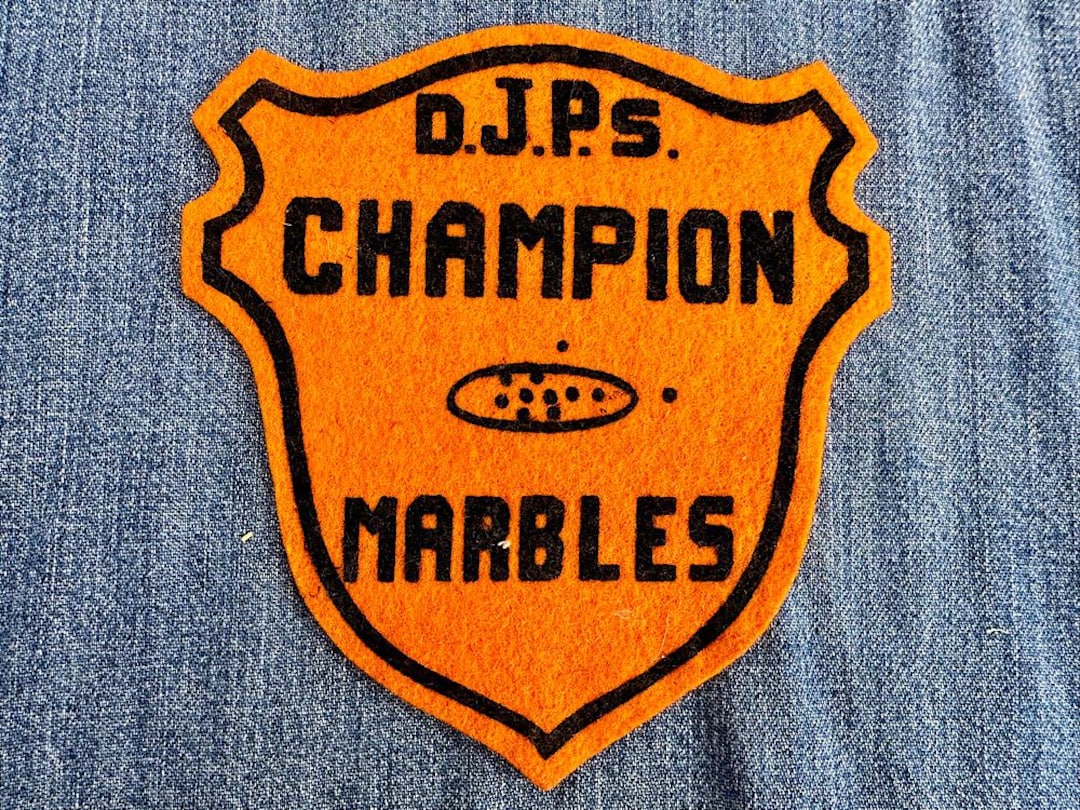 Vintage DJPS Diamond Jubilee Public School Kapuskasing Marbles Champion Patch - Etsy