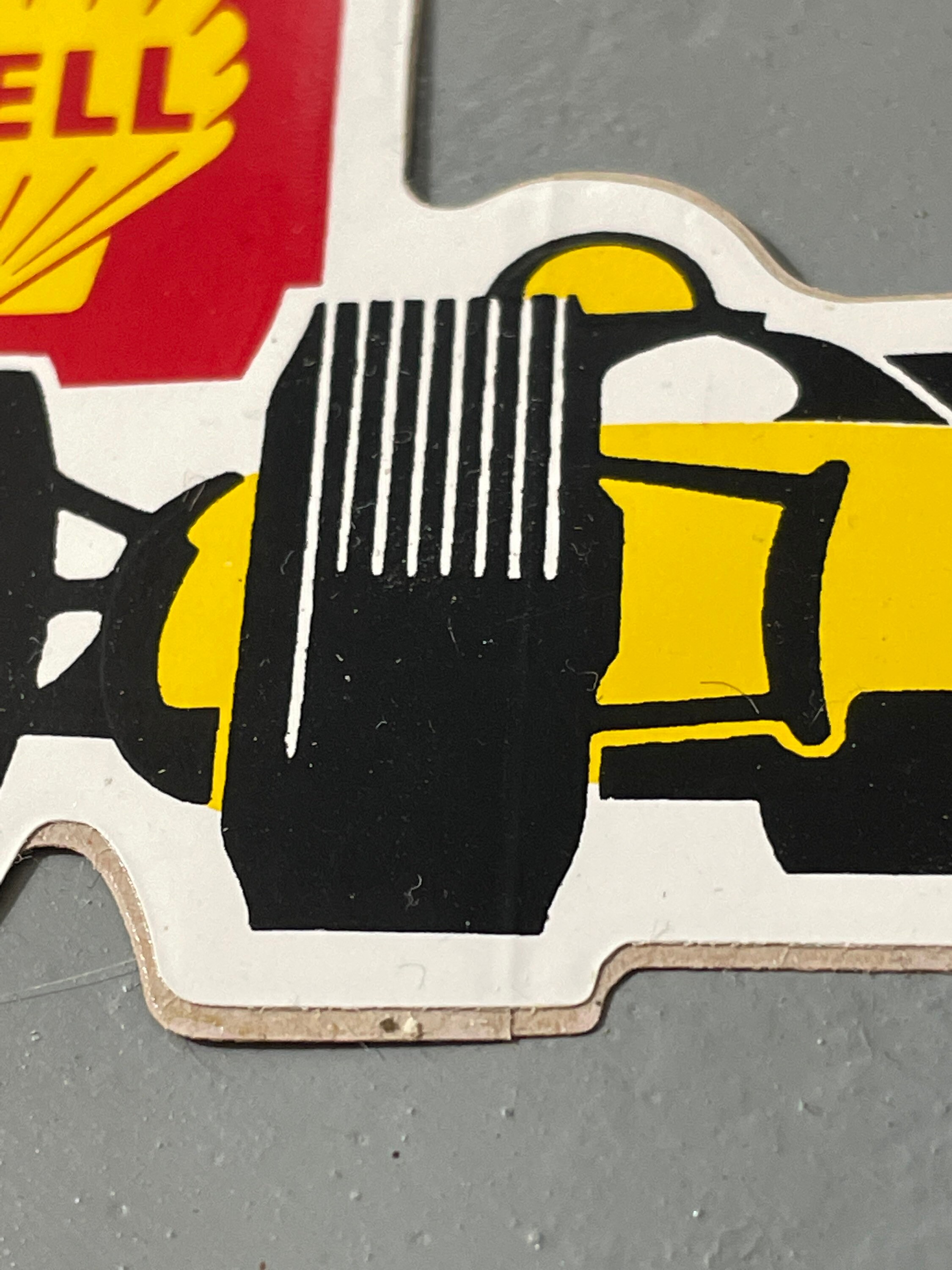 Vintage Shell F1 Car, Circa 1960s Sticker - Etsy