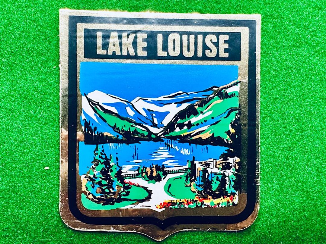 Vtg Lake Louise Souvenir Travel Sticker - Etsy