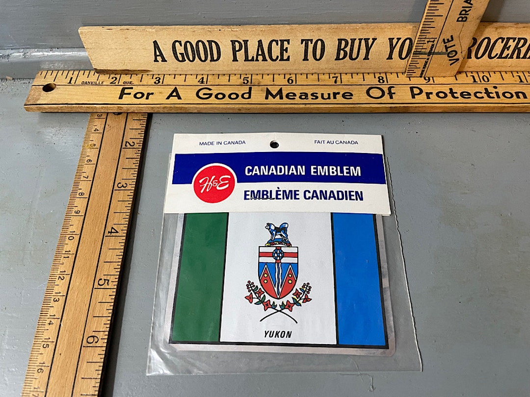Vintage Flag of Yukon Souvenir Sticker NOS - Etsy
