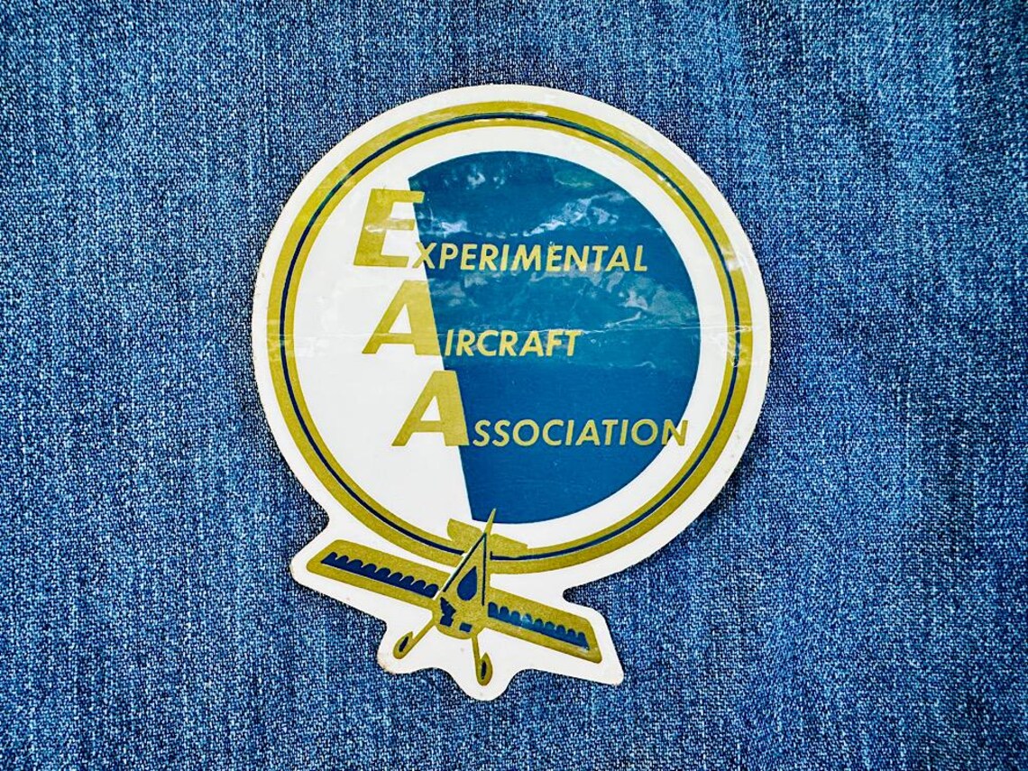 Vintage EAA Experimental Aircraft Association Vinyl Sticker - Etsy