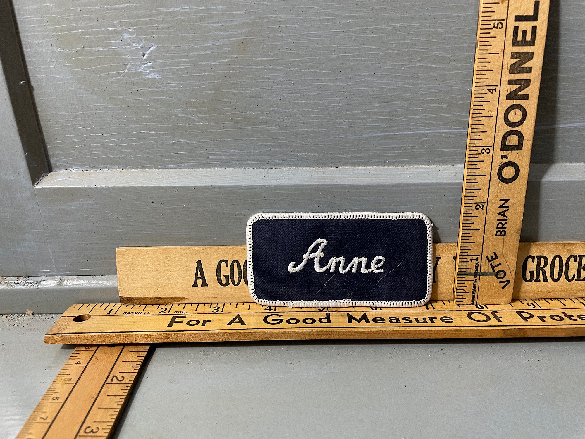 Vintage Anne Embroidered Cloth Name Patch NOS - Etsy