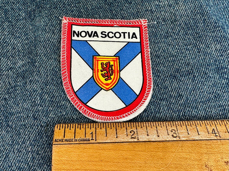 Vintage Nova Scotia Canada Coat of Arms Crest Patch Badge - Etsy