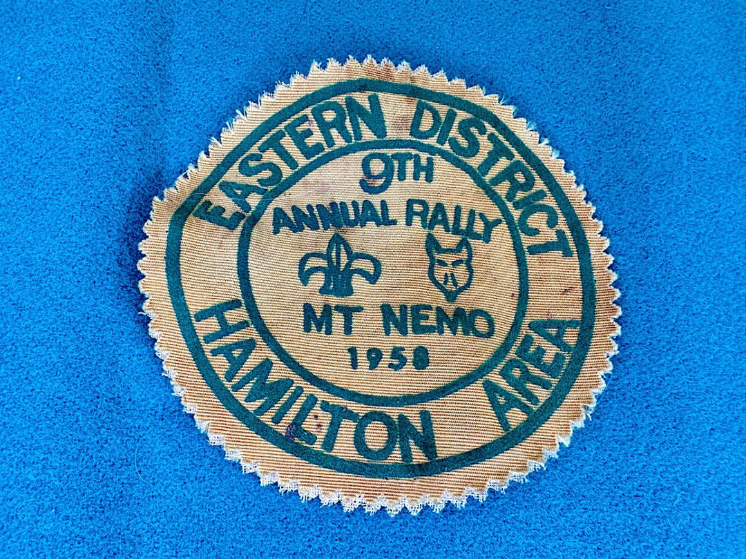 1958 Mt. Nemo 9th Annual Rally Eastern District Hamilton Area Cloth ...