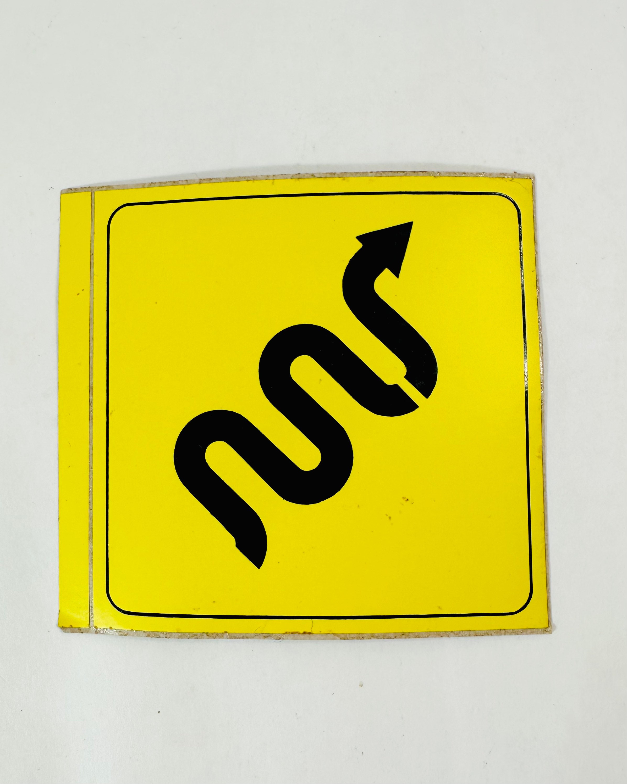 Vintage Winding Road Sign, Sticker - Etsy