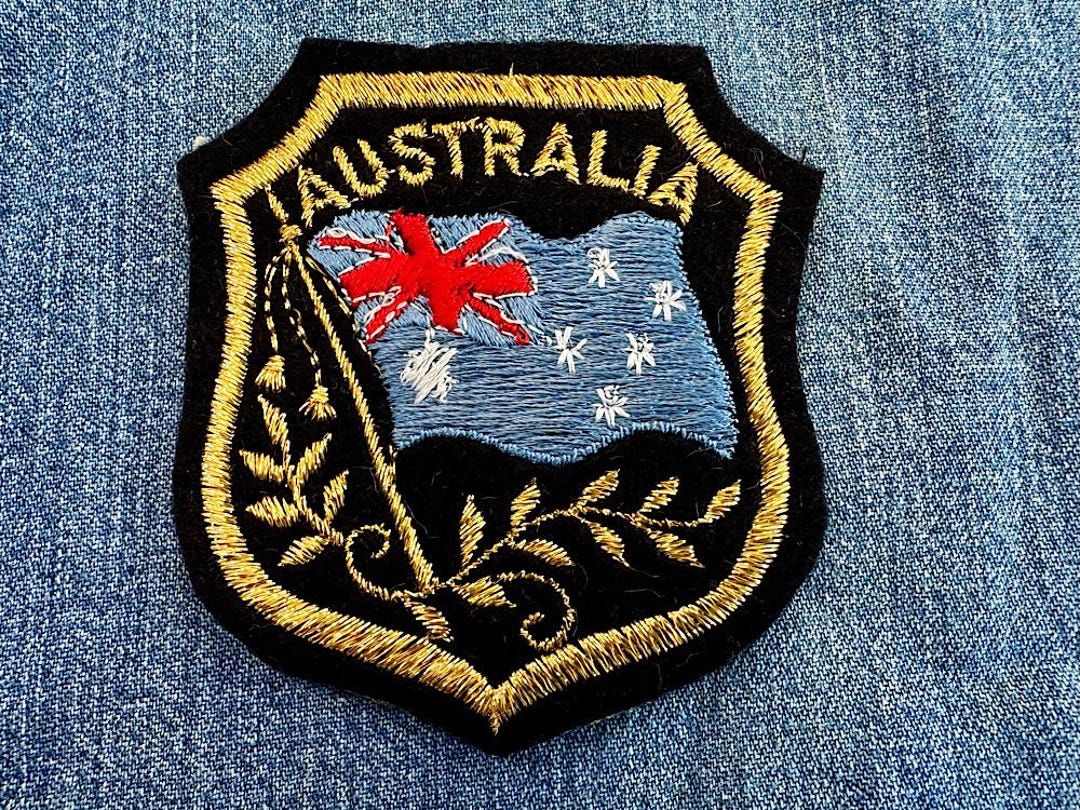 Vintage Australia Flag Shield Souvenir Patch NOS - Etsy