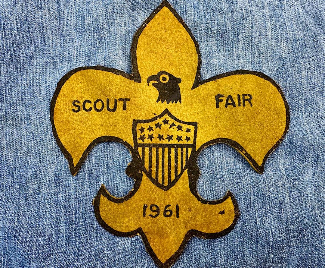 Vintage Leather Hide Scout Fair 1961 Jamboree Patch - Etsy