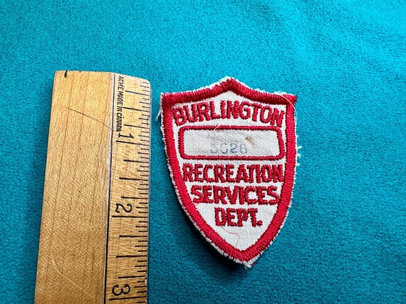 Vintage Burlington Recreation Services Dept. Patch (B… - Gem