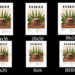 Pulque Poster, Pulque Print, Cocktail Poster, Pulque Recipe, Bar Decor ...