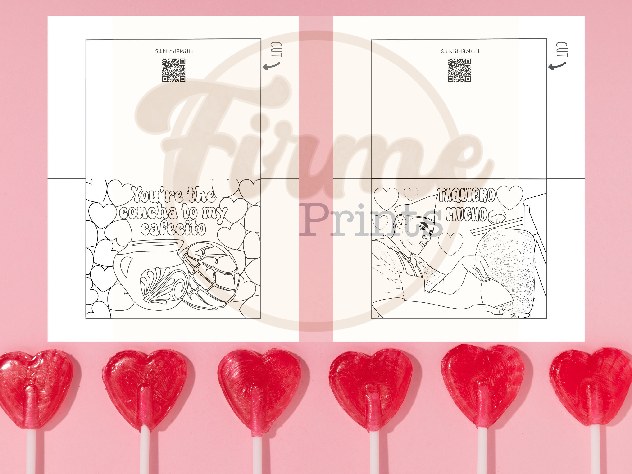 Mexican Valentine Cards, Valentine Pack, Printable Valentine Cards ...