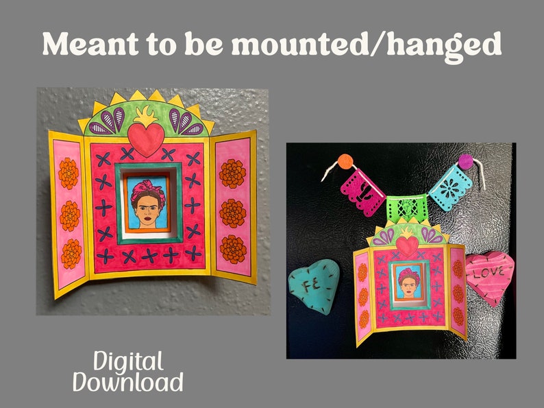DIY Dia De Muertos Nicho Box: Printable Template - Etsy
