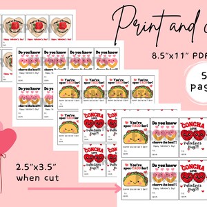 Printable Valentine's Day Cards, School Valentine's Day Cards, Mexican ...