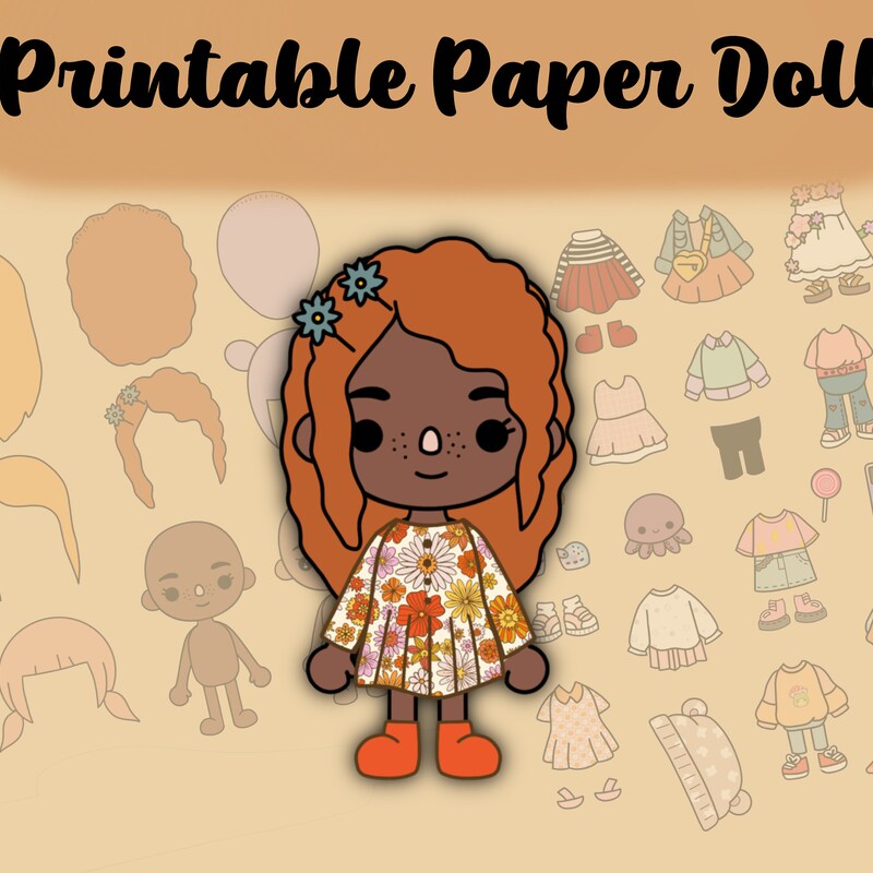 Toca Life World Paper Doll - Etsy