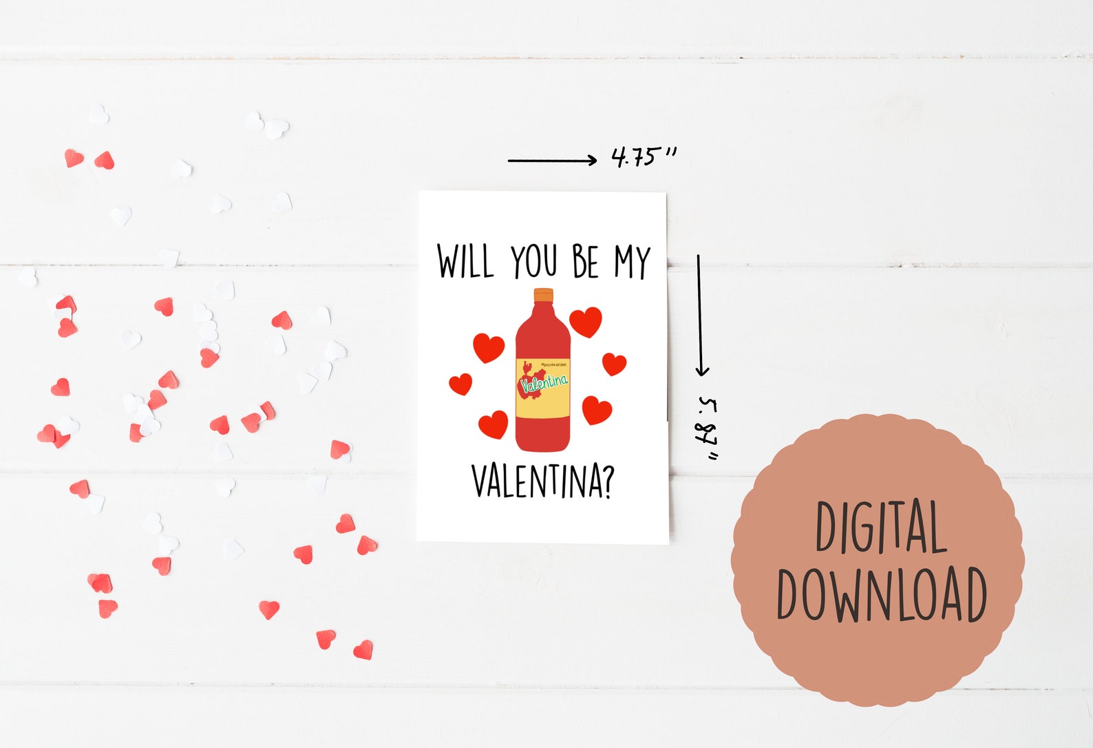 Valentina Valentine Card, Mexican Valentine, Printable Valentine Cards ...