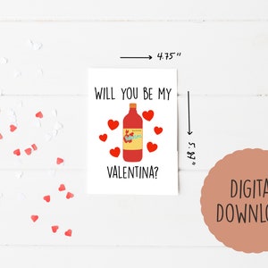 Valentina Valentine Card, Mexican Valentine, Printable Valentine Cards ...