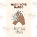 Wash Your Hands Bilingual Spanish, Restroom Art, Wall Art, Classroom ...