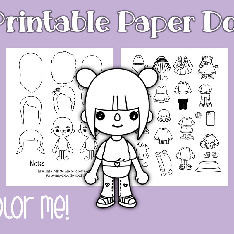 Toca Life World Paper Doll - Etsy