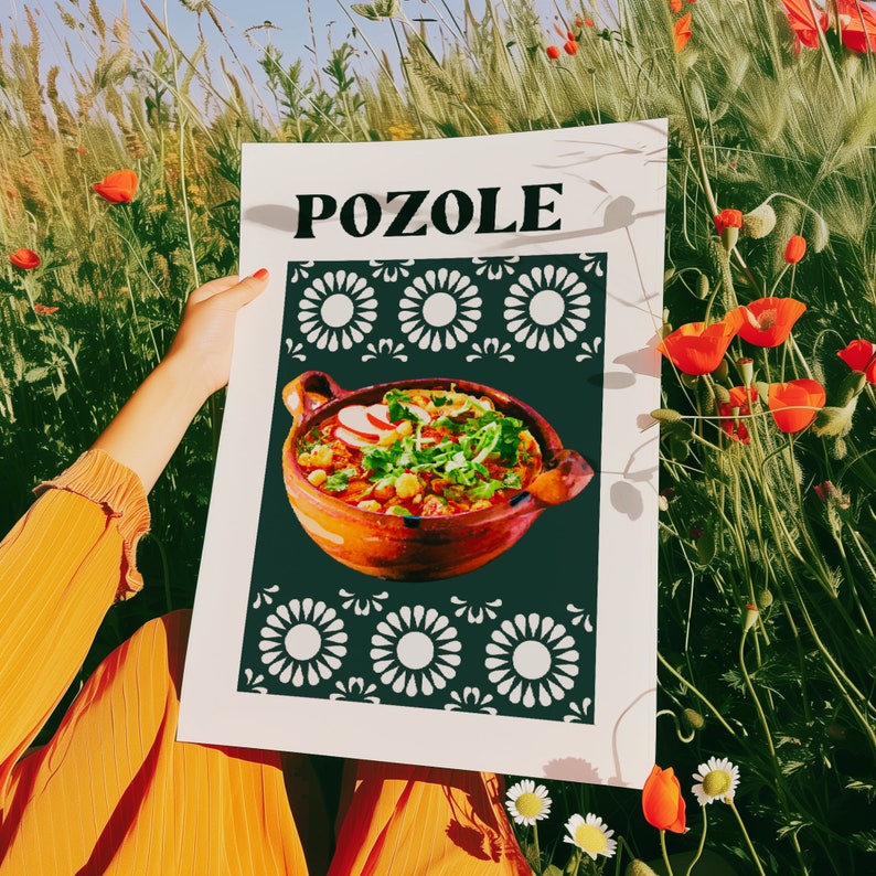 Pozole Wall Art, Cartel de Pozole, Comida Mexicana, Decoración Mexicana ...