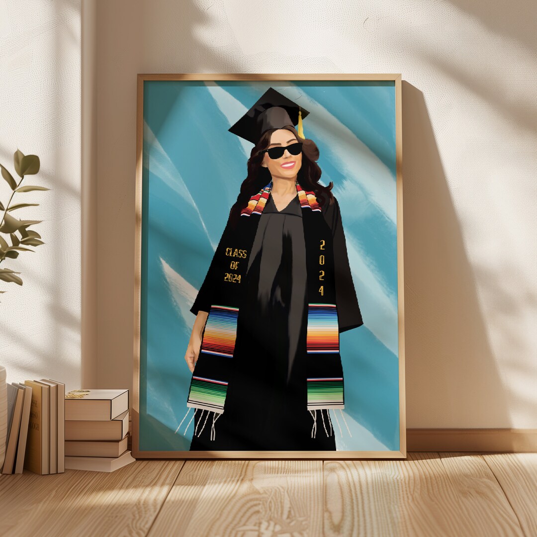 Graduate Print, Graduation Gift, 2024 Graduate, Latina Graduate ...