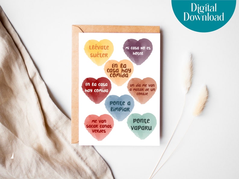 Mothers Day Card, Spanish Mothers Day Card, Dia De Las Madre, Cards for ...