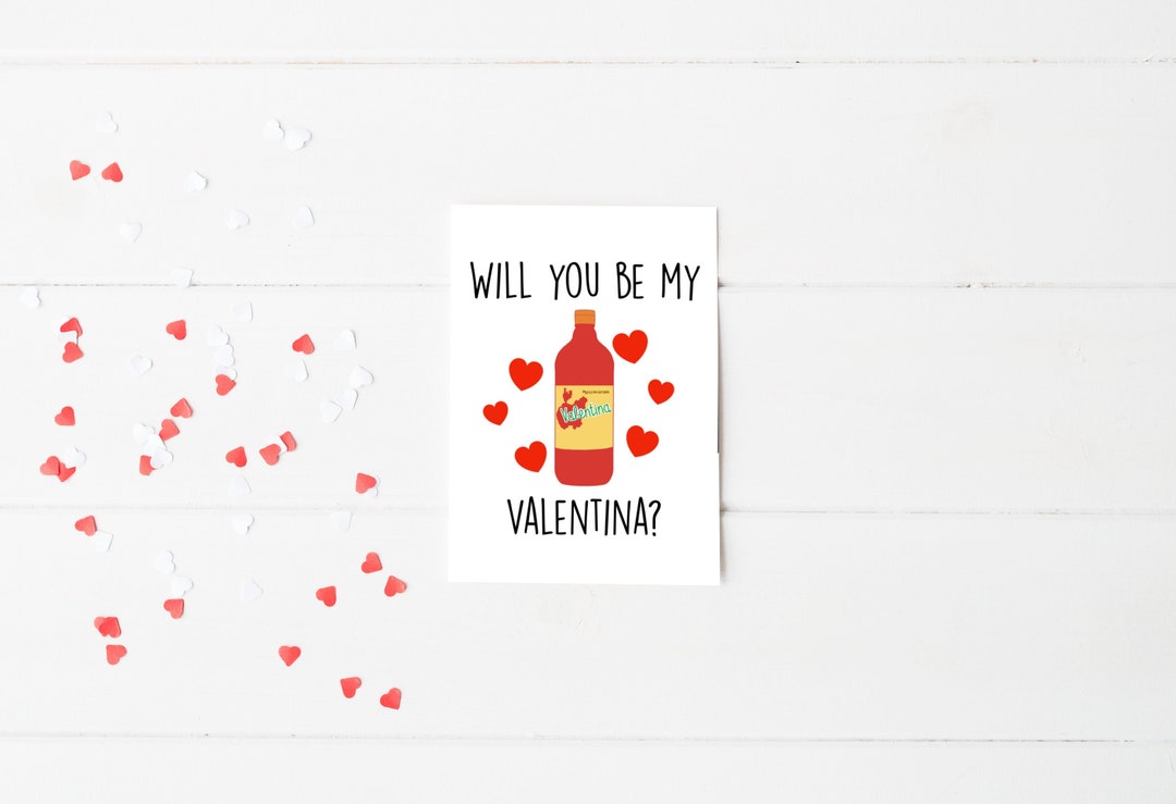Valentina Valentine Card, Mexican Valentine, Printable Valentine Cards ...