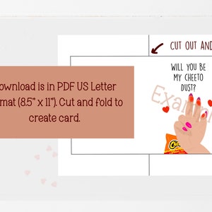Hot Cheeto Valentine, Printable Valentine Cards, Digital Valentine ...