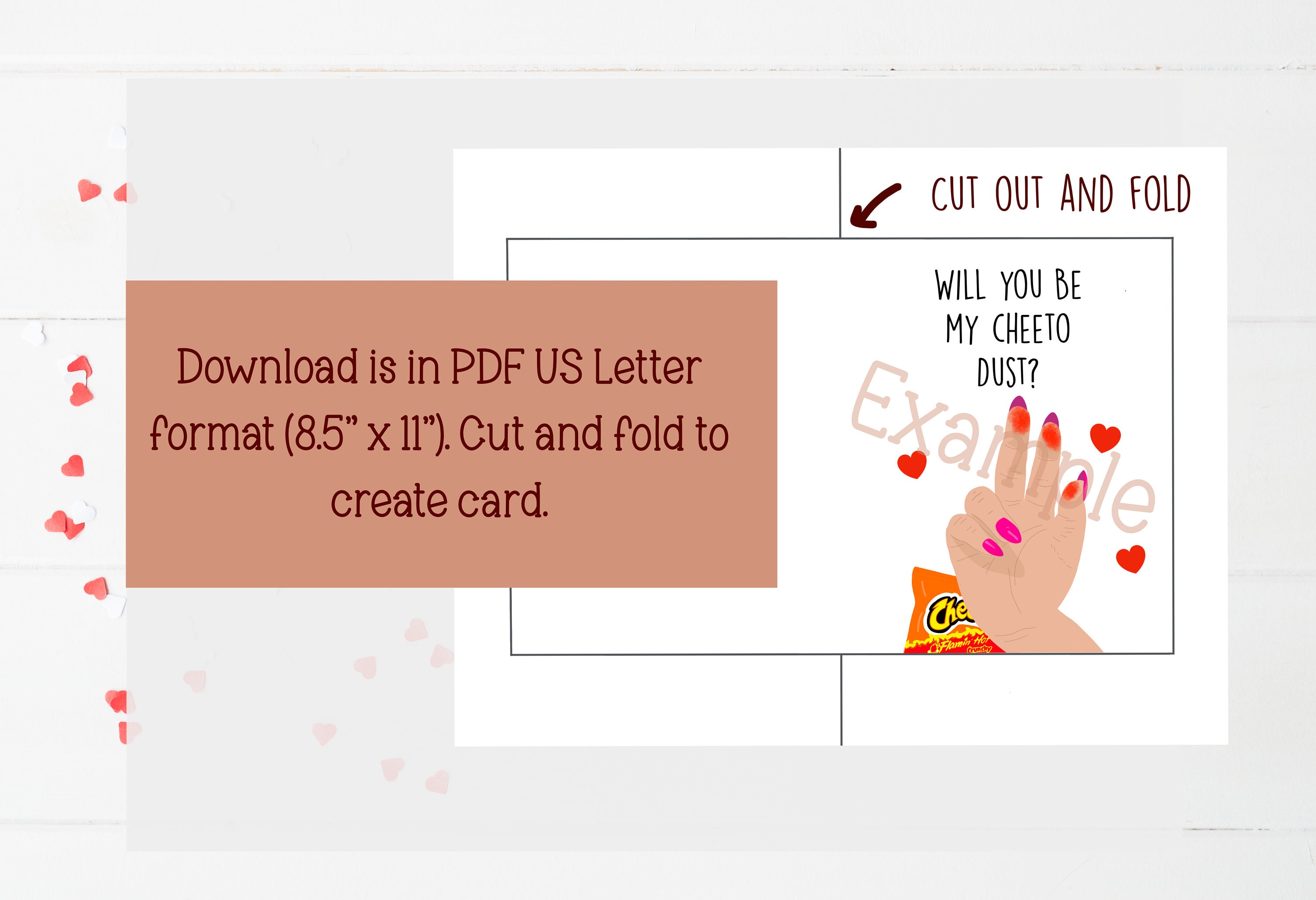 Hot Cheeto Valentine, Printable Valentine Cards, Digital Valentine ...