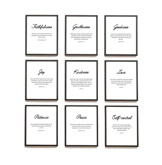 Fruit of the Spirit Galatians 5:22-23.bible Verse Printable - Etsy