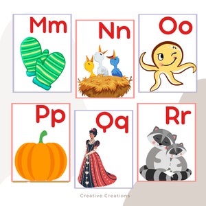 Printable Alphabet Cards PDF - Etsy