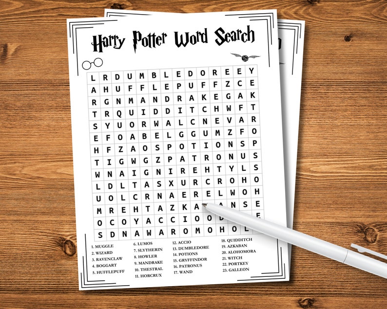 Printable Wizarding World Wordsearch | Wizard Party Games | Wizarding ...