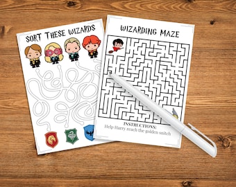 Printable Wizard Party Games | Wizarding Game Bundle | Kids Activities ...