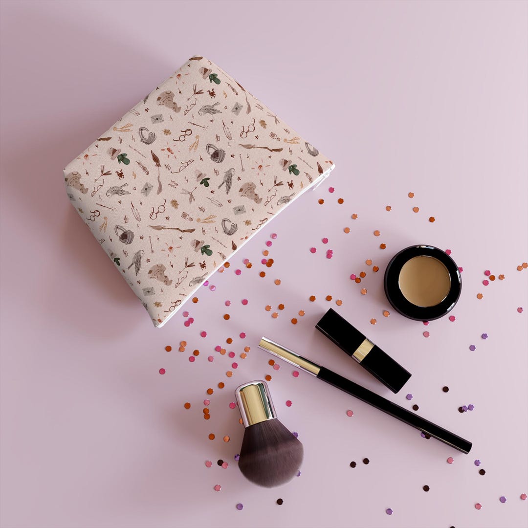 Harry Potter Pouch Hogwarts Wizard Pouch Makeup Wizard - Etsy