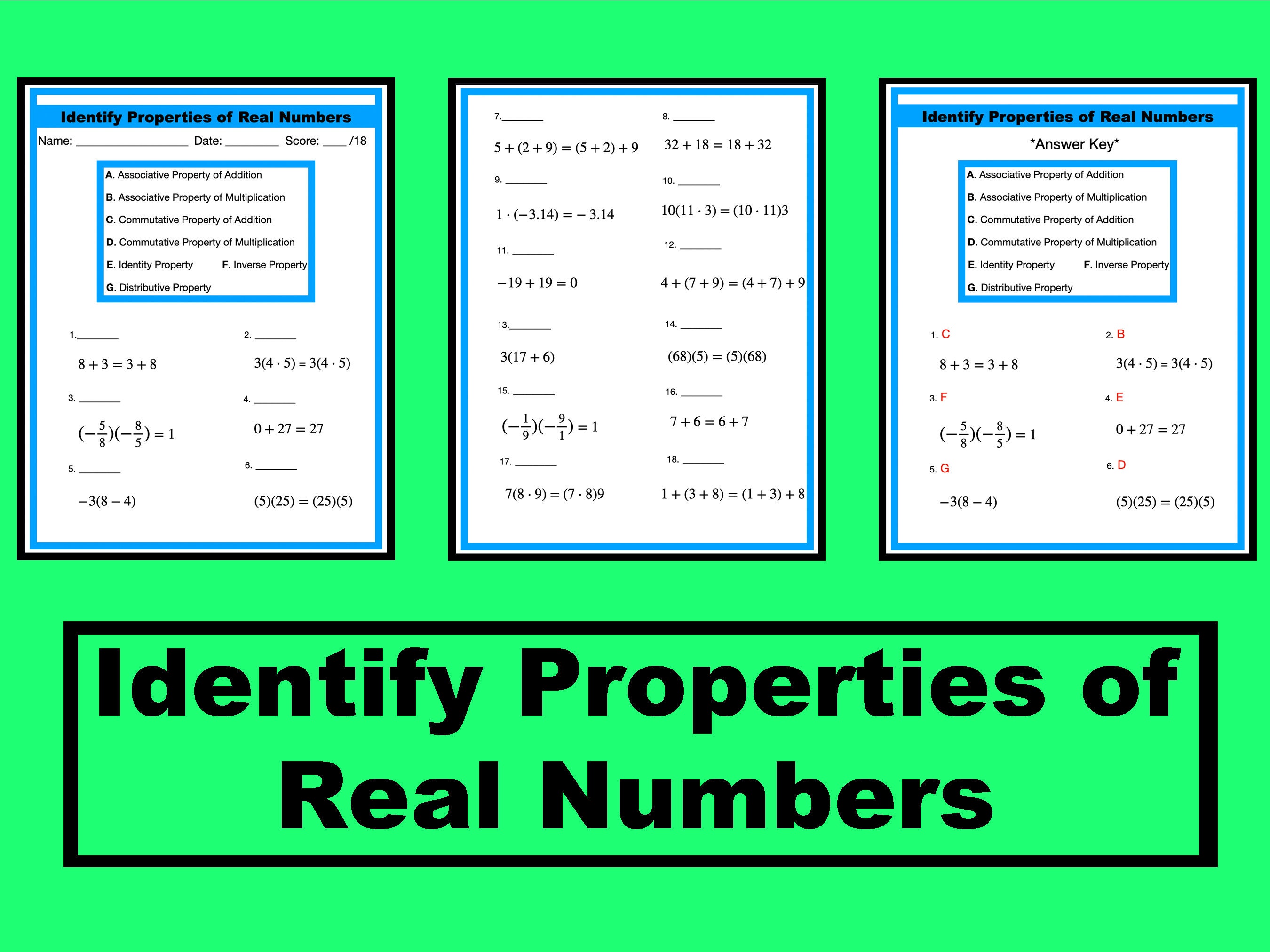 Printable Pre-algebra Worksheets [digital] - Etsy