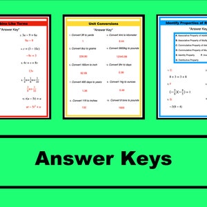 Printable Pre-algebra Worksheets [digital] - Etsy