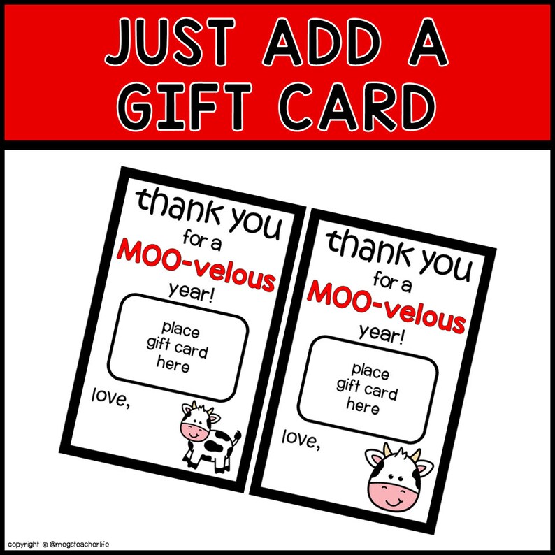 Teacher Appreciation | Chick-fil-a Gift Card Holder | End of the Year ...