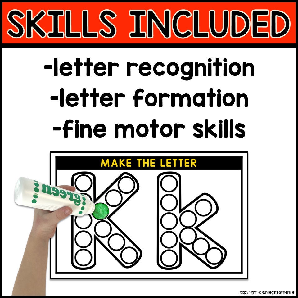 Alphabet Dot Markers Activities | Dot Marker Worksheets for Toddlers ...