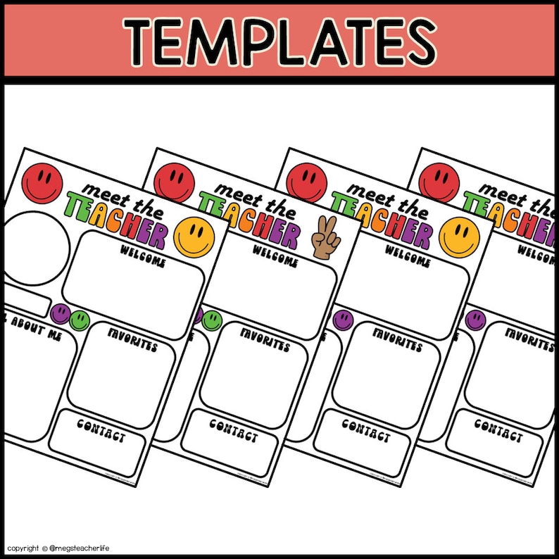 Editable Meet the Teacher Template | Back to School Flyer | Teacher ...