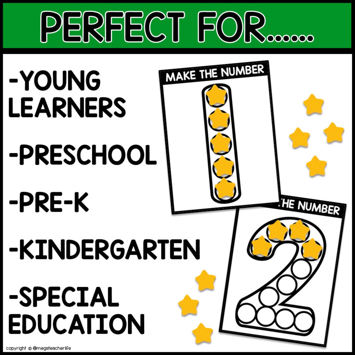 Dot Marker Number Cards | Number Cards | Fine Motor Skills | Number ...