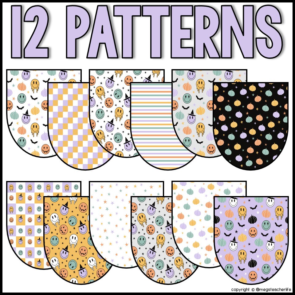 Halloween Bulletin Board, Smiley Faces, Retro, Bulletin Board Letters ...