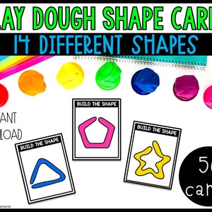 Shapes Play Dough Mats - Printable Playdough Activity - Toddler ...