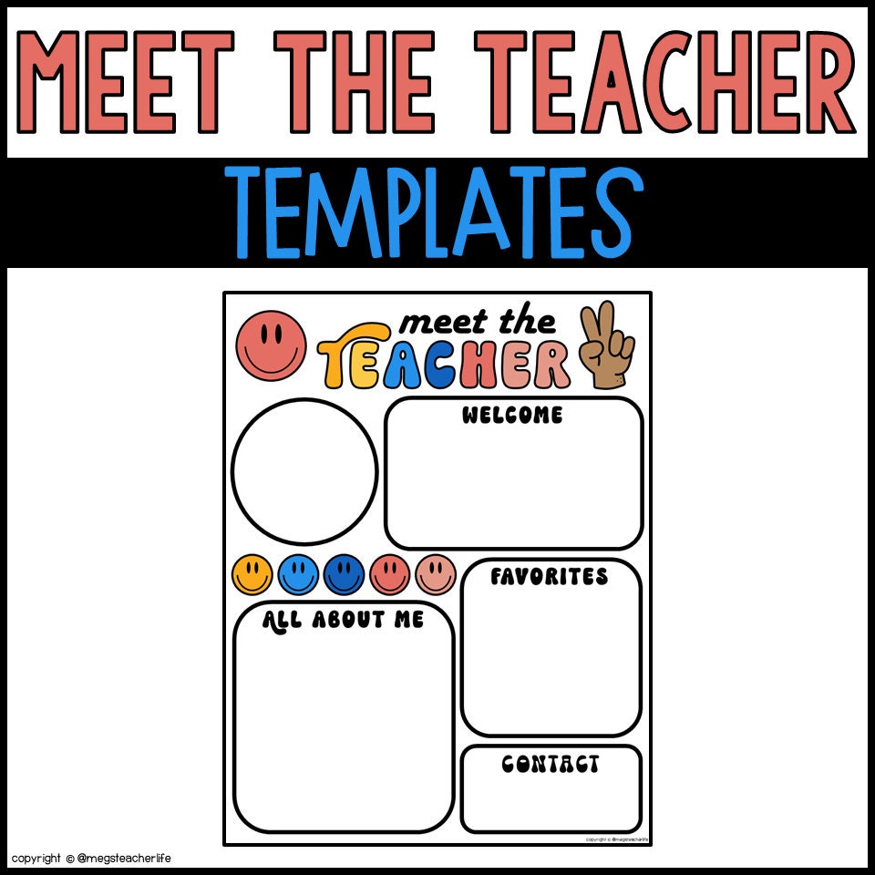 Editable Meet the Teacher Template | Back to School Flyer | Teacher ...