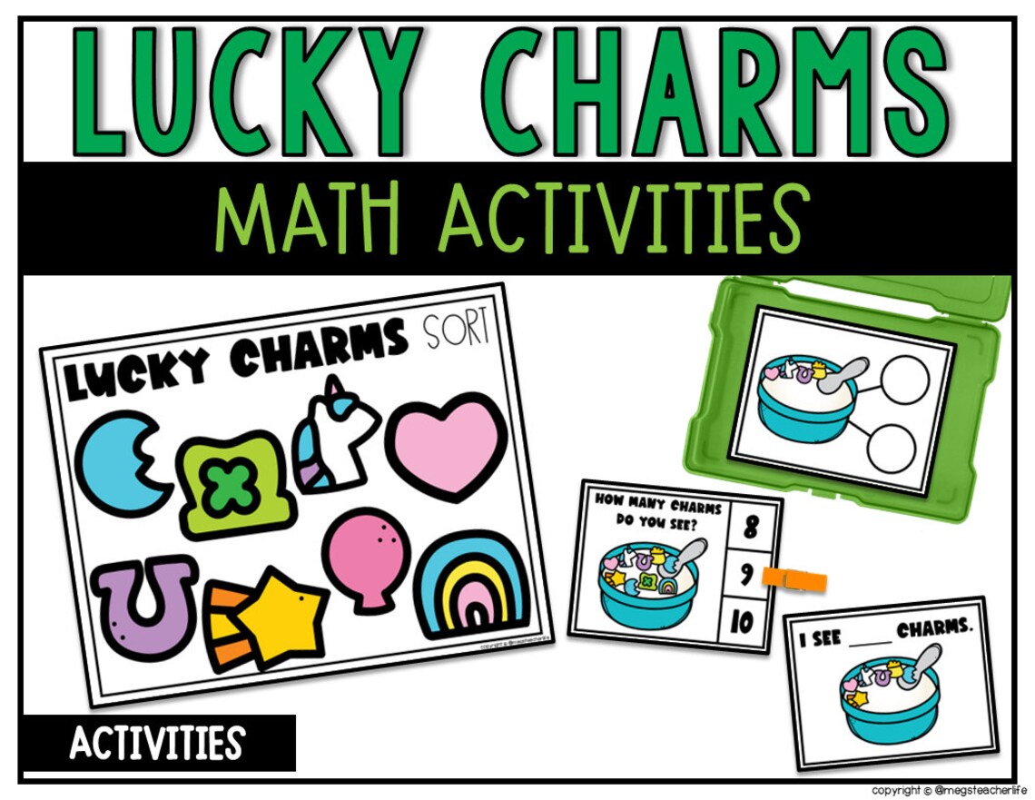 Lucky Charms Math Activities | Counting | Sorting | Graphing | Addition ...
