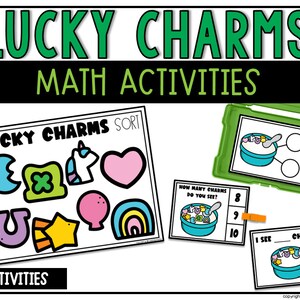Lucky Charms Math Activities | Counting | Sorting | Graphing | Addition ...