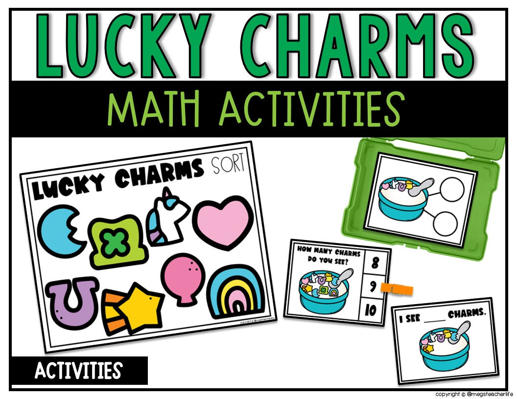Lucky Charms Math Activities | Counting | Sorting | Graphing | Addition ...