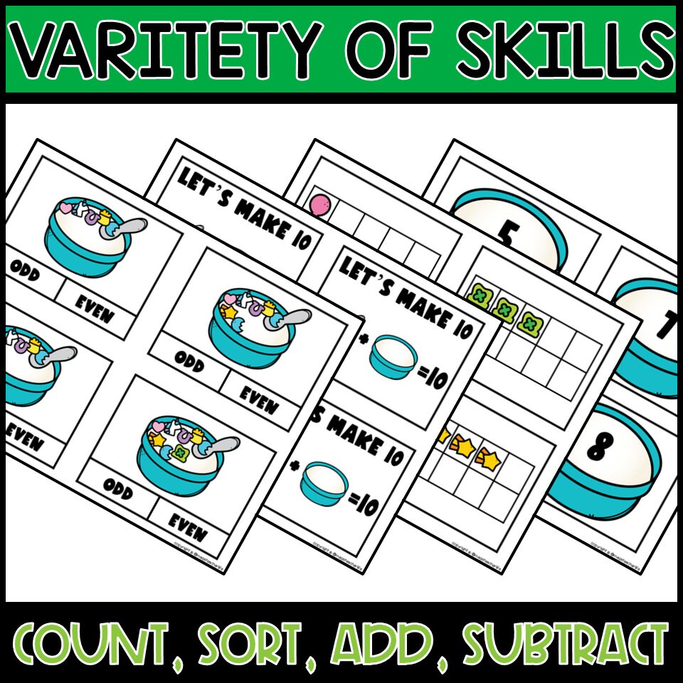 Lucky Charms Math Activities | Counting | Sorting | Graphing | Addition ...