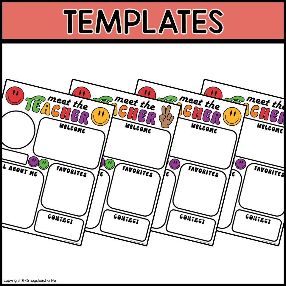 Editable Meet the Teacher Template | Back to School Flyer | Teacher ...