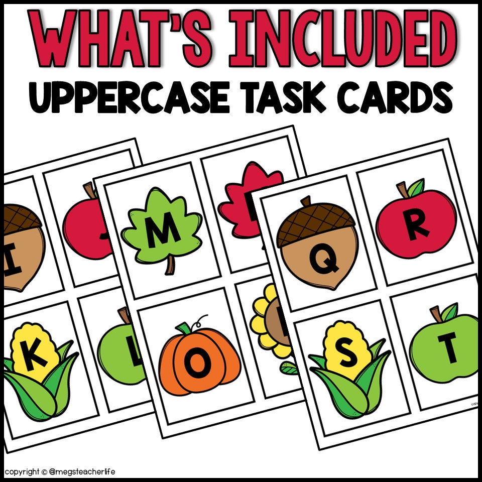 Letter Task Cards Letter Matching Letter Recognition Clip Cards ...