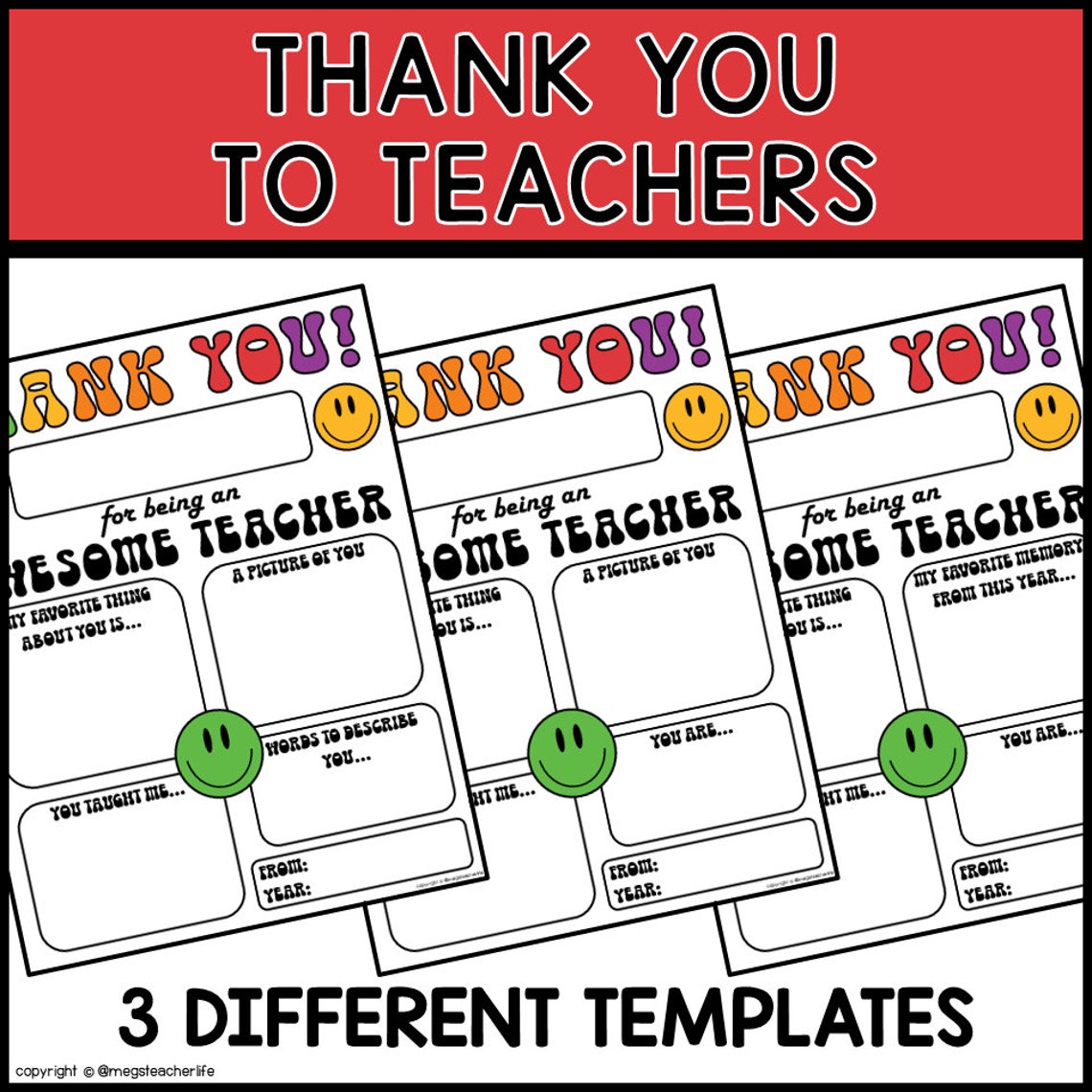 Teacher Appreciation Week Printable | Teacher Survey | Teacher Thank ...