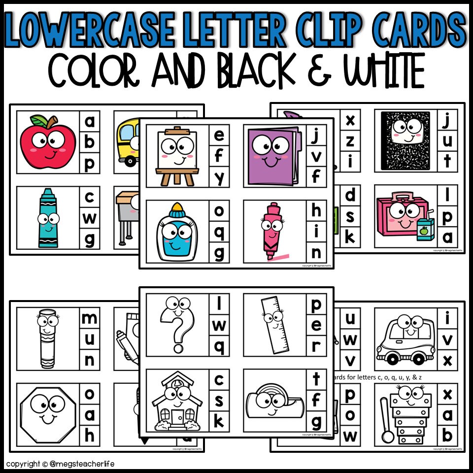 Kindergarten Beginning Letter Sound Task Cards Write the Room ...