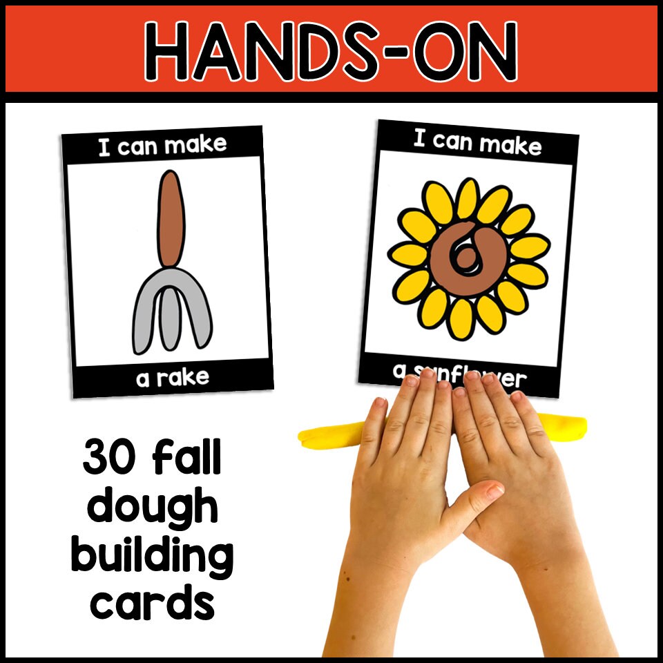 Fall Play Dough Mats - Printable Playdough Activity - Toddler Preschool ...